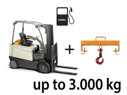 Carello elevatore diesel con bilancino su forche 3.000 Kg | MECSPE